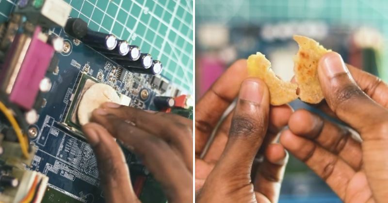 Video of A Man Preparing Aloo Paratha on CPU Catches Swiggy Attention ...